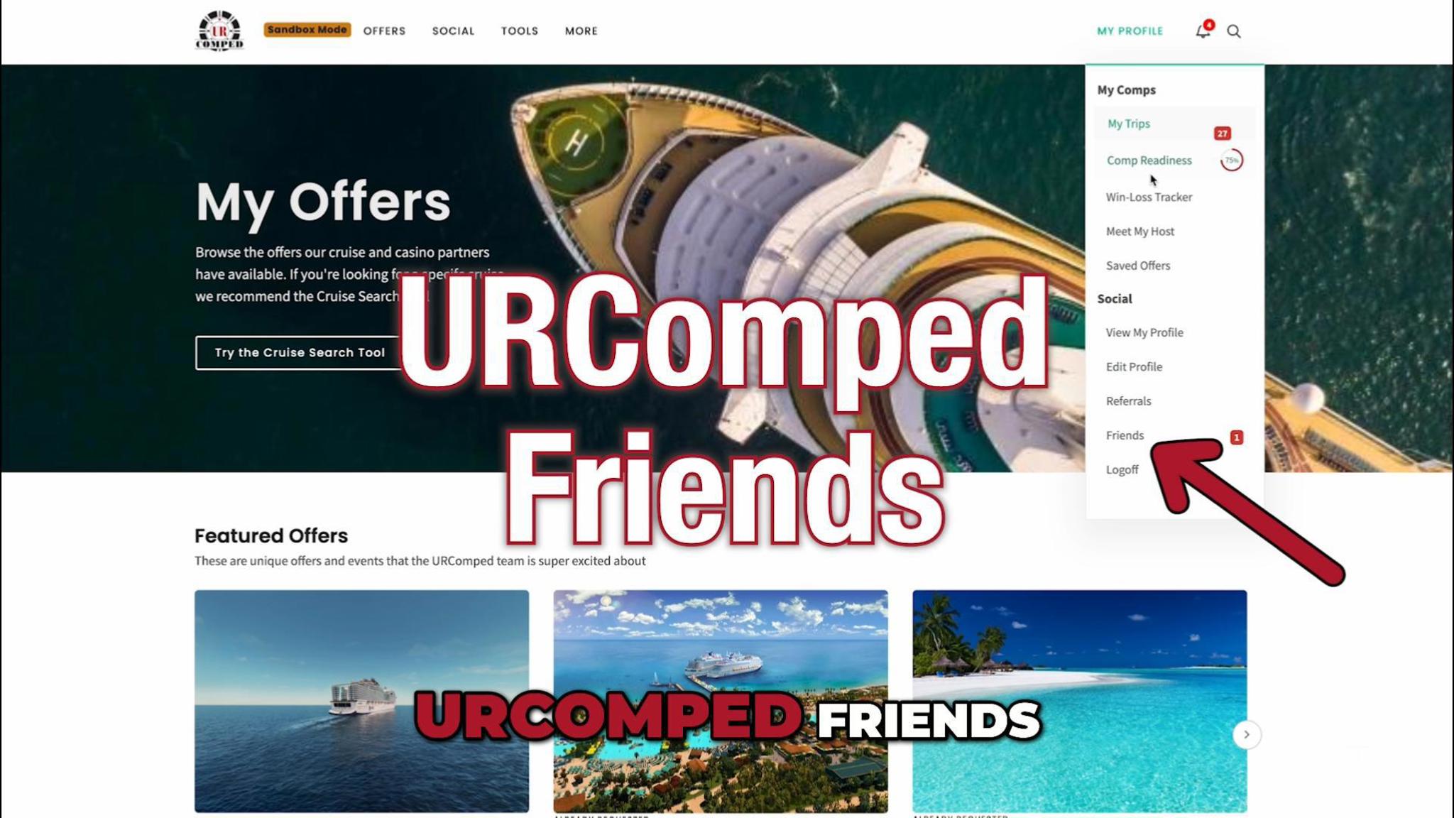Introducing 'URComped Friends' Feature