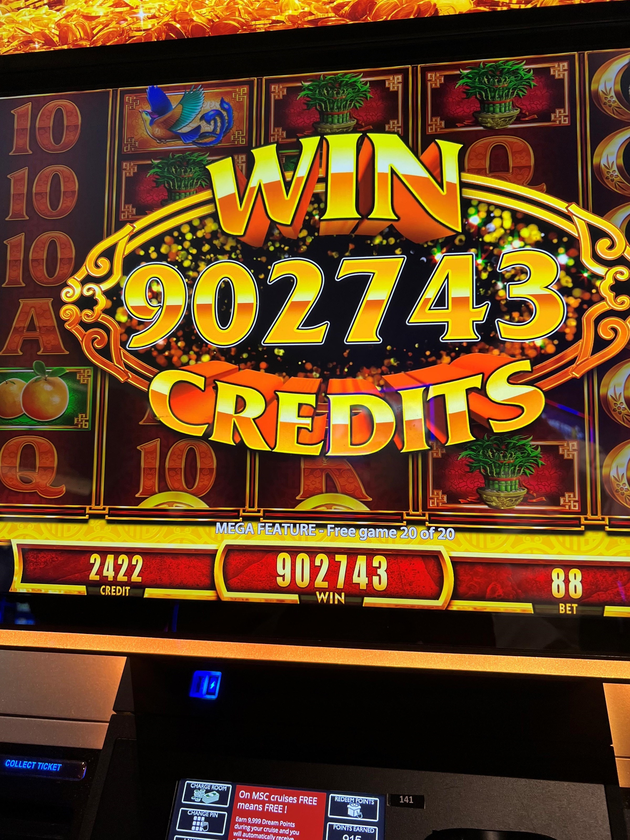 Big win on the Fudai panda machine this past weekend whil...