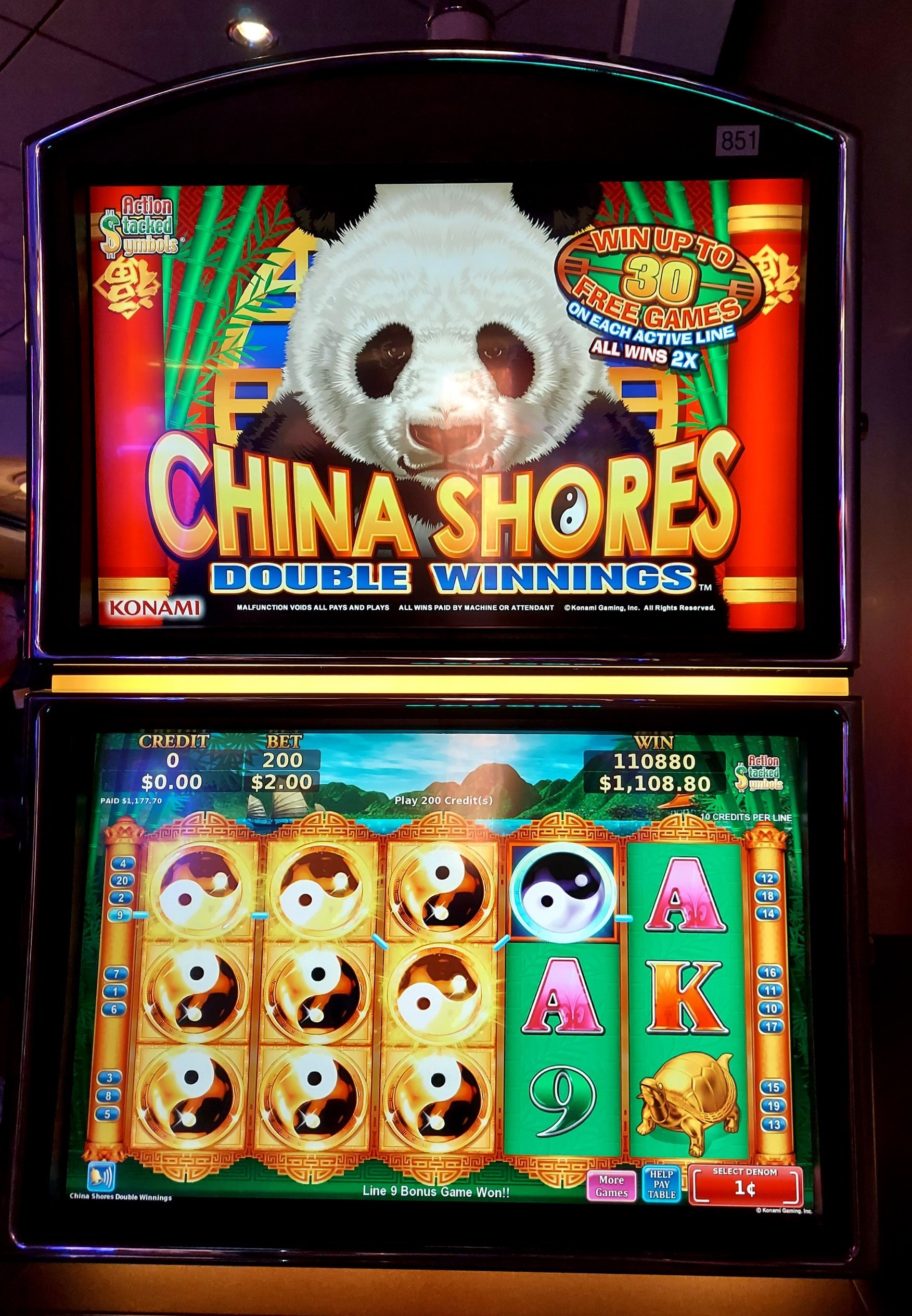 China Shores Slot Machine by Bally Technologies
