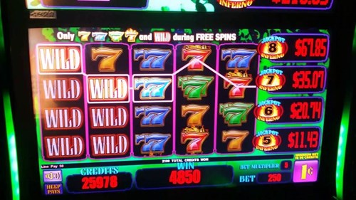 Jackpot Inferno Slot Machine by Everi Games Inc.