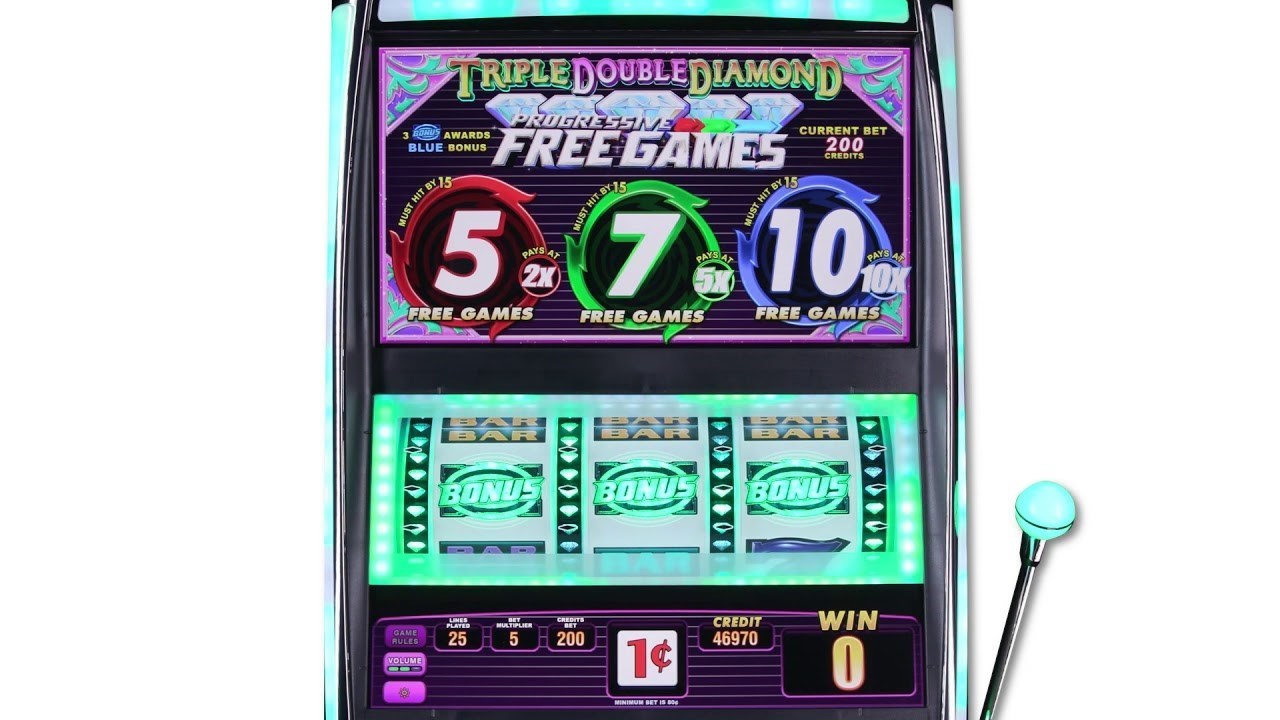 Triple Double Diamond Progressive Slot Machine by IGT
