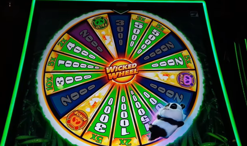 Wicked Wheel Panda Slot Machine by Everi Games Inc.