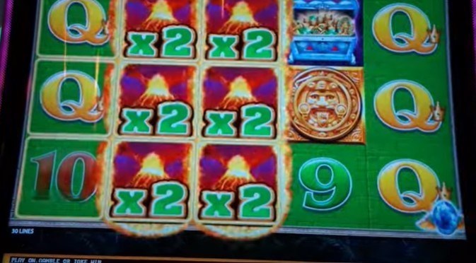 Raging Volcano Jungle Kingdom Slot Machine by Aruze Gaming