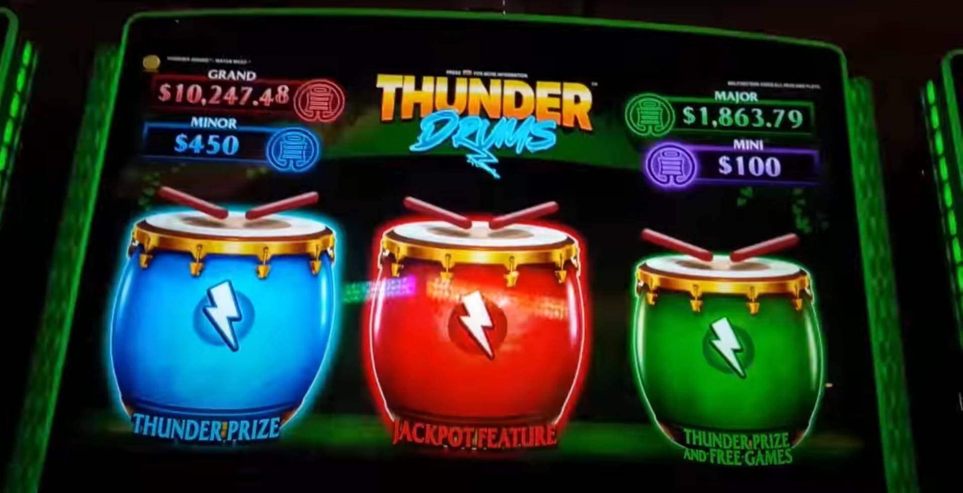 Thunder drums Slot Machine by Light & Wonder