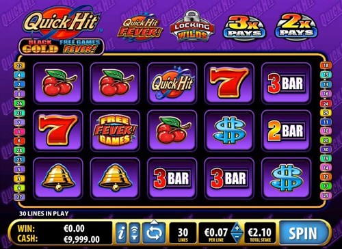 Quick Hit Platinum Black Gold Slot Machine by Bally Technologies